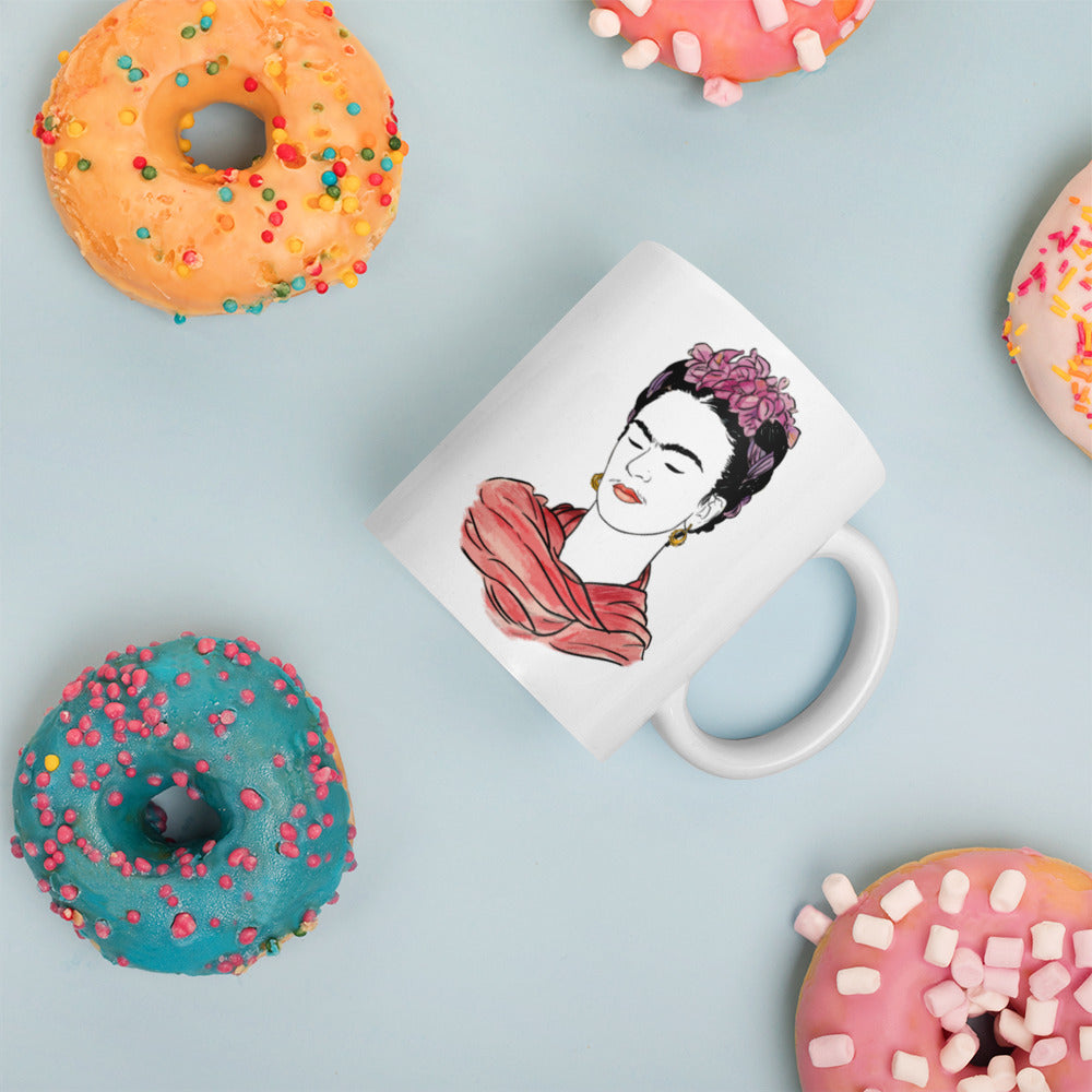 Taza Frida Kahlo – El Loco del Pelo Rizo